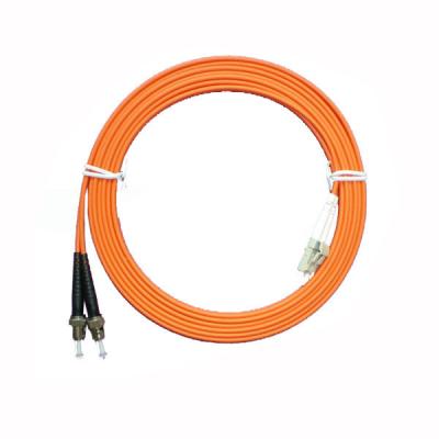 China De oranje LSZH-van het het Flardkoord van de kabelvezel Optische Multimode Duplex van lc-ST Te koop
