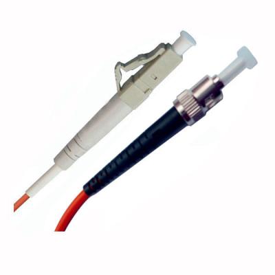 China LSZH 0.9 2.0 3.0mm ISO certificate Fiber Optic Patch Cord LC-ST Multimode Simplex for sale