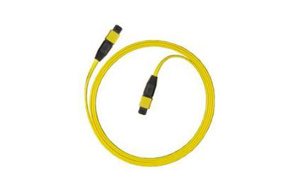 China Yellow cable PC, UPC, APC MTP / MPO singlemode Fiber Optic Patch Cord for sale