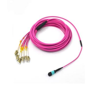 Cina 0.5M Mutilmode OM1 OM2 OM4 MPO LC DX Fanout Cable in vendita