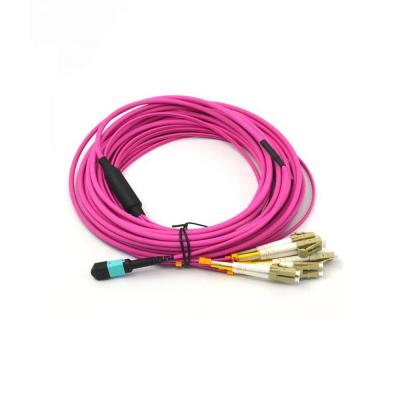 Cina 0.5M Mutilmode OM1 OM2 OM4 MPO LC DX Fanout Cable in vendita