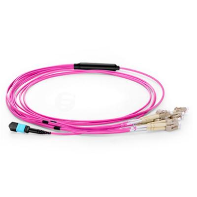 Cina 0.5M Mutilmode OM1 OM2 OM4 MPO LC DX Fanout Cable in vendita