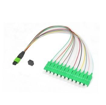 중국 12색 SC APC UPC 0.9mm 단일 모드 MPO MTP 판매용
