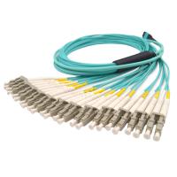 China 24 Core LC Duplex Multimode OM3 MPO MTP Fiber Cable for sale