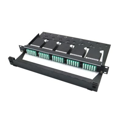 China 19 Inch 1U Rack Mount MPO MTP Cassette Patch Panel for sale