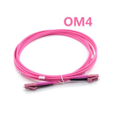 中国 LC UPC to LC UPC マルチモード OM4 3.0mm 光ファイバーパッチコード 販売のため