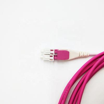 China Cabo Patch Cord Uniboot LC de Alta Qualidade, Cabo de Fibra Óptica OM3 OM4 LC/UPC-LC/UPC Duplex 2.0mm Conector LC Suncall à venda