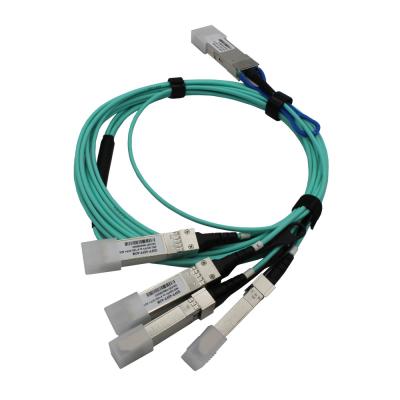中国 データセンター 40G QSFP から 4 SFP+ AOC アクティブ オプティカルケーブル 販売のため