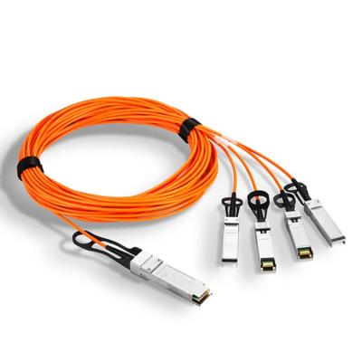 China 1M 40G QSFP+ To 4x10G SFP+ AOC Active Optical Cable for sale