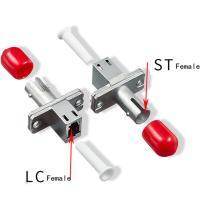 China Simplex LC to ST Fiber Optic Coupler for sale