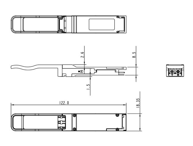 Mechanical dimensions diagram
