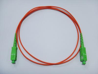 China Manutenção programada SX 3.0mm do SC do cabo alaranjado, cabo de remendo alto para CATV, metro da fibra ótica da perda do retorno, LAN à venda