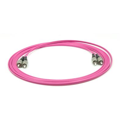 China FC ao cabo de remendo 2.0mm da fibra óptica de FC DX milímetro 50/125 OM4 picam o revestimento de LSZH à venda