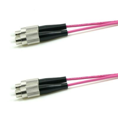 China FC ao cabo de remendo 2.0mm da fibra óptica de FC DX milímetro 50/125 OM4 picam o revestimento de LSZH à venda
