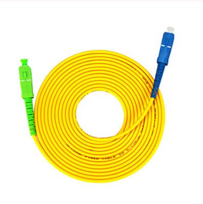 China SC amarillo del cable del remiendo de la fibra óptica del PVC/APC a SC/a UPC SX SM 0,9 2,0 3,0 milímetros en venta