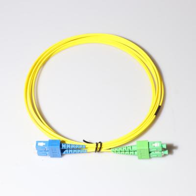 China Cabo do remendo da fibra óptica do conector do SC/APC, cabo do duplex 3.0mm LSZH da manutenção programada à venda