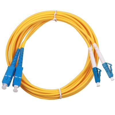 Cina 1M, 3M, 5M, modo a fibra ottica duplex del cavo di toppa singolo LC-SC in vendita