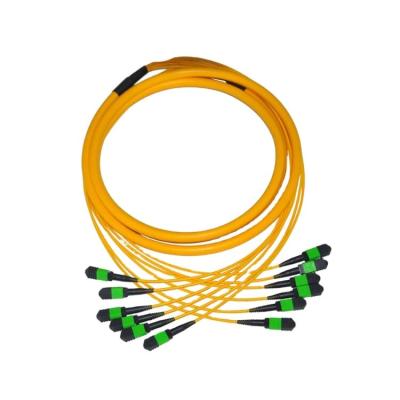 China SM MTP MPO 40G 100G Fiber Optical Patch Cord 72 144 Core 30M for sale