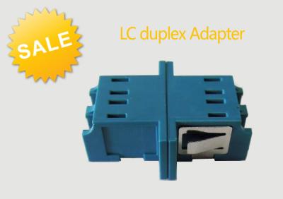 China LC/PC Singlemode, duplex, PBS material, blue color FIBER OPITC ADAPTER for sale