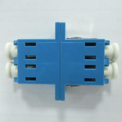 China LC/PC Singlemode, duplex, PBS material, blue color FIBER OPITC ADAPTER for sale