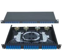 China 19’’Standard Structure SC24 Rack-Mounted  Fiber Optic Patch Panel  Terminal Box for sale