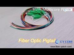white cable fc / pc 0.9mm fiber optic pigtail for active device termination
