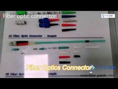 lc single mode or multi mode lc fiber optic connector ul-rated plastic housing and boot