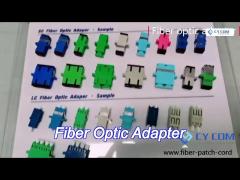 O SC datilografa a adaptadores frente e verso do cabo de fibra óptica do LC a cor do bege do verde azul