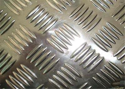 China 0 . 8mm - 5mm five bars embossed aluminum sheet for car parts or building for sale