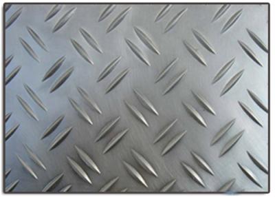 China 1100 H14 Aluminium Checkered Embossed Diamond Plate Bendable Length 1 - 10M for sale