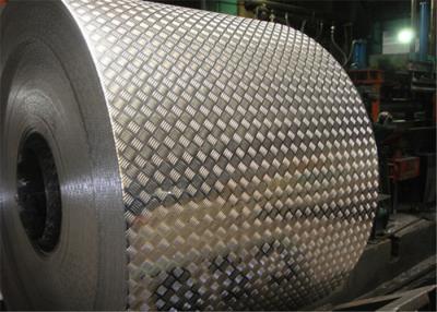 China 1050 , 3003 , 3105 Five Bars Embossed Aluminum Checkered Plate / sheet Max thick 5mm for sale