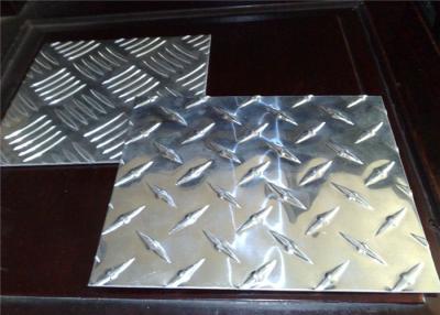 China Food Grade Aluminium Alloy Sheet Checker Plate With Five Bars Anti - Corrosion for sale