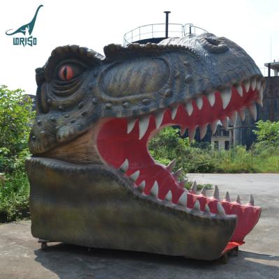China Children's playground props/amusement park dinosaur gate/artificial dinosaur head for sale