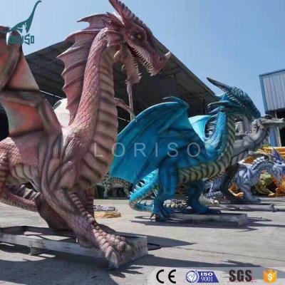 China Silicon Rubber Animatronic Western Dragon For Dinosaur Park for sale
