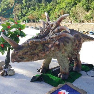 China Realistic Life-size Animatronic Styracosaurus Robotic Dinosaur In Jurassic for sale