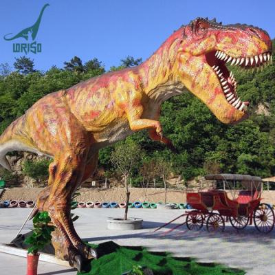 China Life size animatronic giant t-rex interactive dinosaur zoo for sale