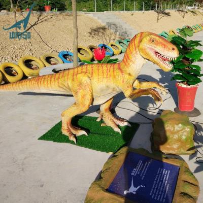 China Life Size Animatronic Dinosaur Deinonychus Model At Jurassic Park for sale