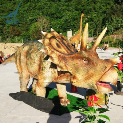 China Incredible alive animatronic triceratops dinosaur model at outdoor playground for sale
