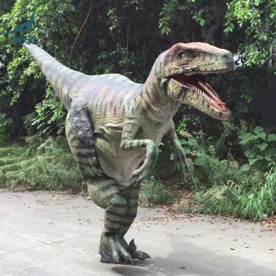 China New material realistic professional adult raptor dinosaur costume for sale