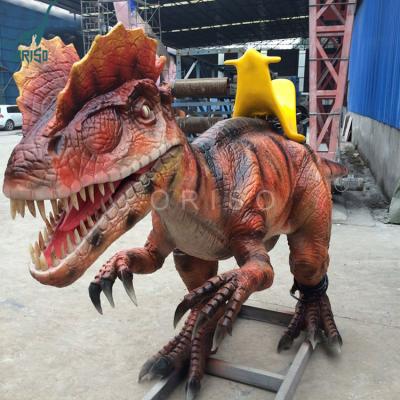 China Life Size Amusement Park Dinosaur Ride Dilophosaurus for sale