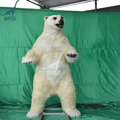 China Life-size Animatronic Polar Bear For Theme Park for sale