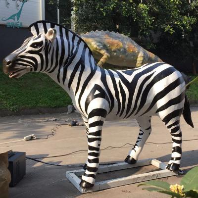 China Garden decoration animatronic animal life size zebra for sale for sale