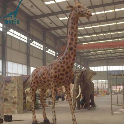 China Life size artificial animatronic animal giraffe for sale for sale