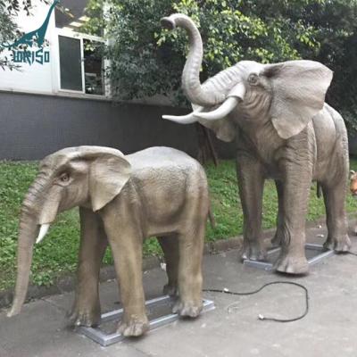China Theme Zoo Park Life Size Artificial Animatronic Animals Electronic Elephant for sale