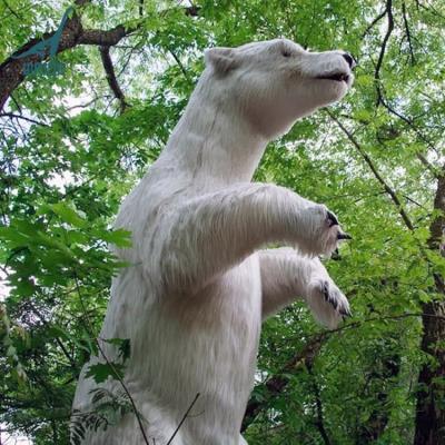 China Outdoor park animatronic lifelike animated realistic polar bear for sale for sale