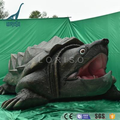 China Realistic animatronic animal Alligator snapping turtle for amusement park for sale