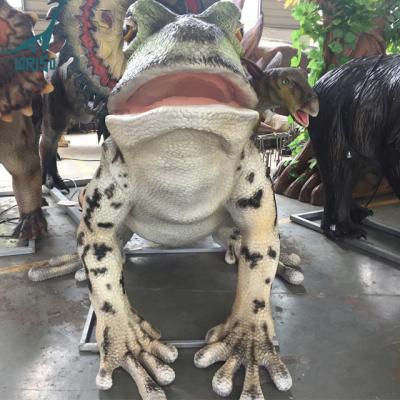 China Large Size Artificial Animatronic Insects Electronic Frog For Amusement Park for sale