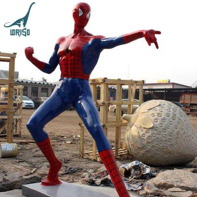 China Customized all kinds of sizefiberglass spiderman statue for christmas decoration for sale