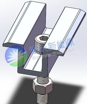 China Rail of  solar mounting system on Metal roof. Rail R1, Rail H40B, End Clamp 40 Kit Middle Clamp KitKlip Lok Clamp Kit, for sale