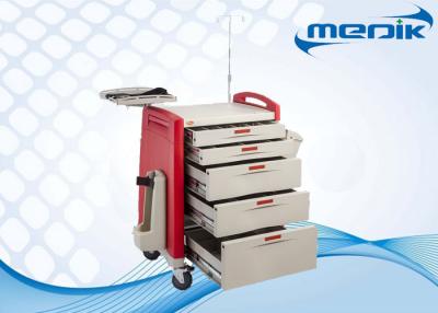 Cina Carretto lussuoso di emergenza medica con i cassetti centrali di totale 6 della serratura del cassetto in vendita